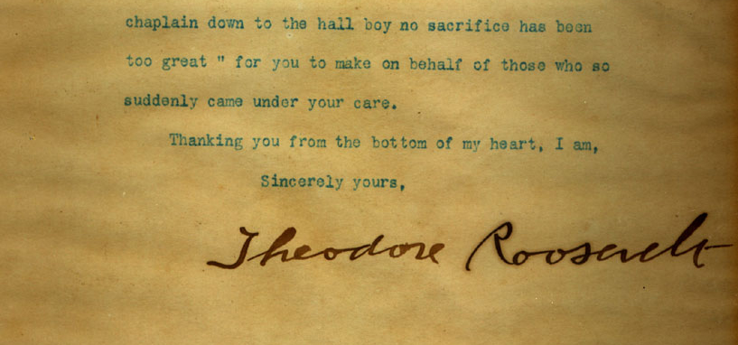 Thank you from the US President Salisbury Healthcare History